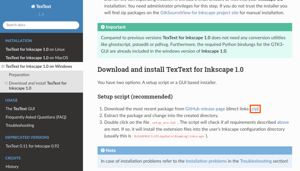 InkscapeにLATEX(TexText)を導入する方法 – Training Day